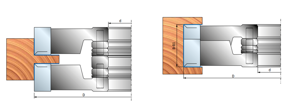 T198M Adjustable rebate cutter head – Major Woodworking Equipment